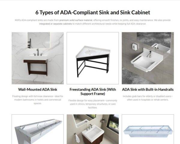 Top 5 ADA Sink Cabinet Manufacturers - KKRsolid.com